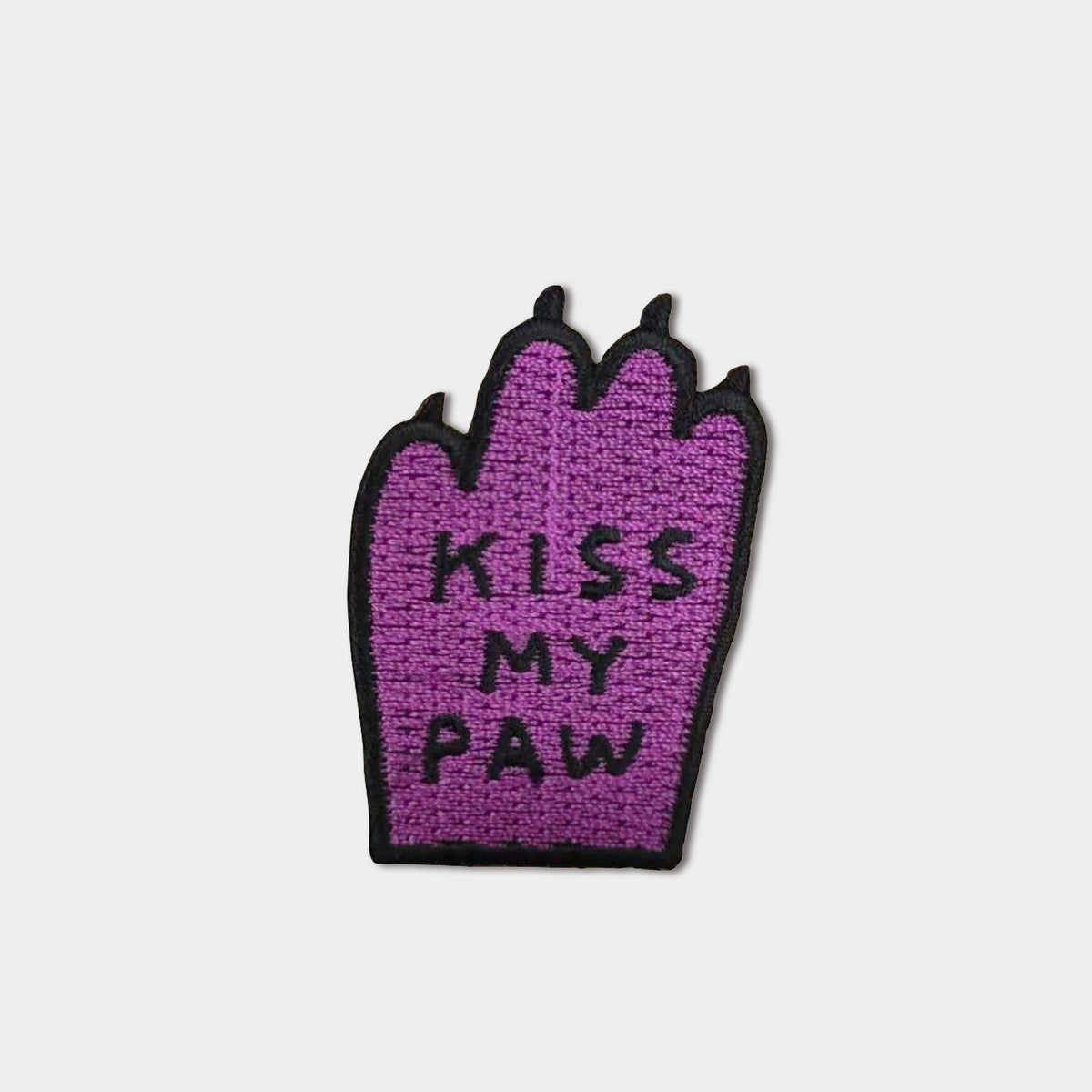 David Shrigley Iron-on Patches - Kiss My Paw – Shrig Shop