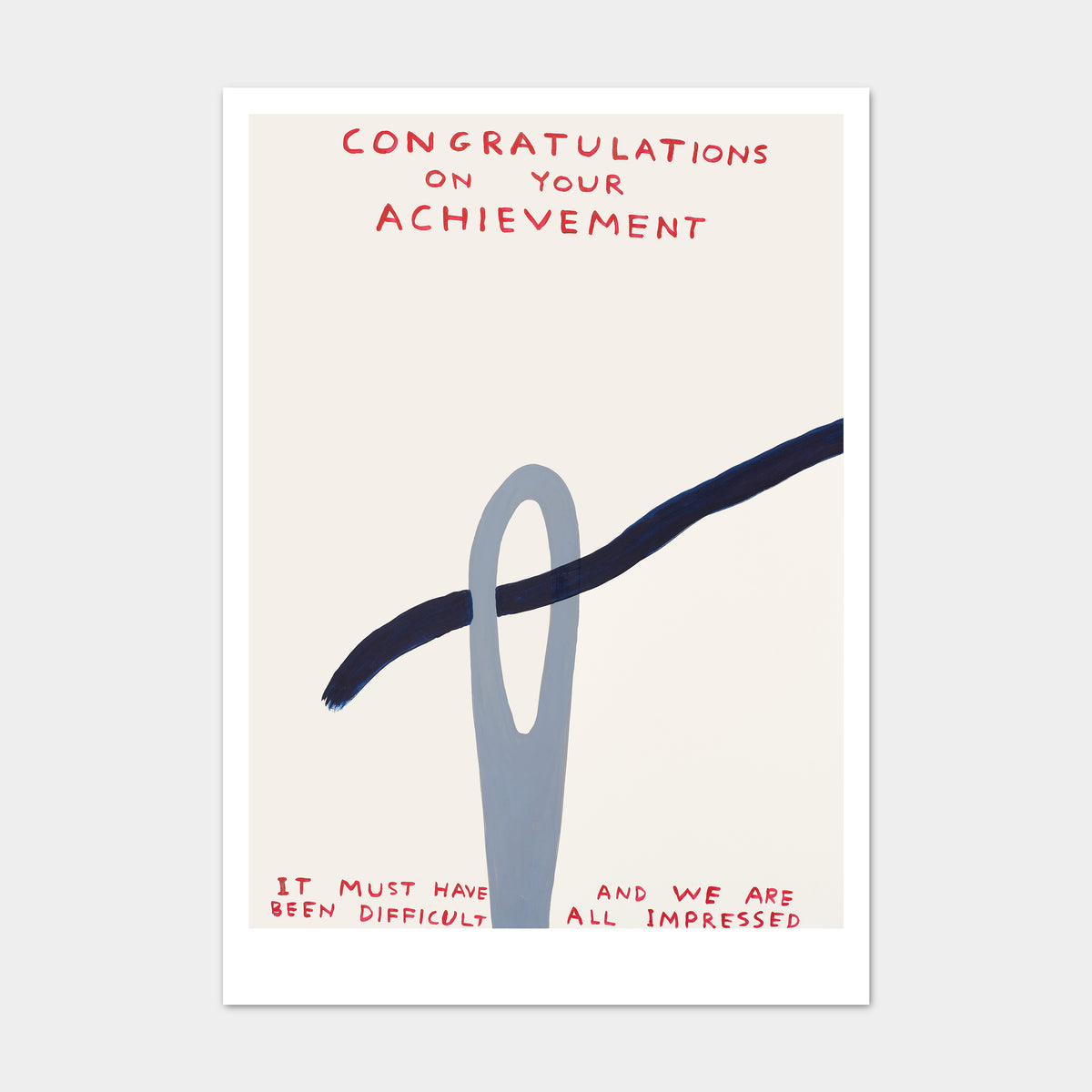 David Shrigley Postcards - Congratulations On Your Achievement – Shrig Shop